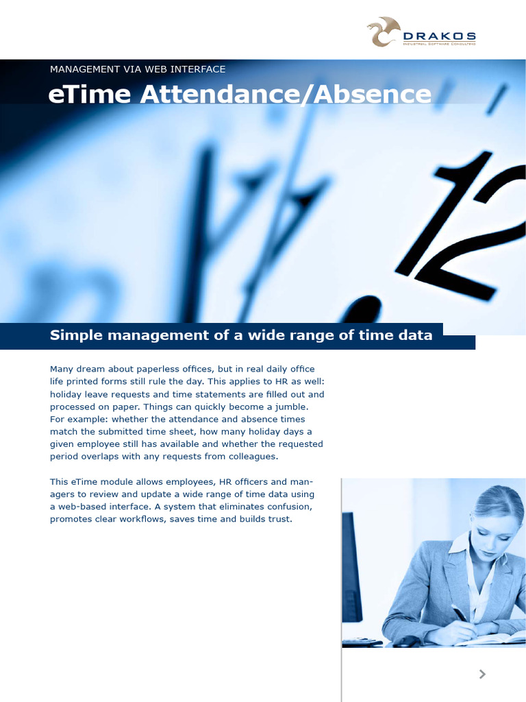 PB E-Time Attendance-Absence 1118 en | PDF | Transport Layer Security | Workstation