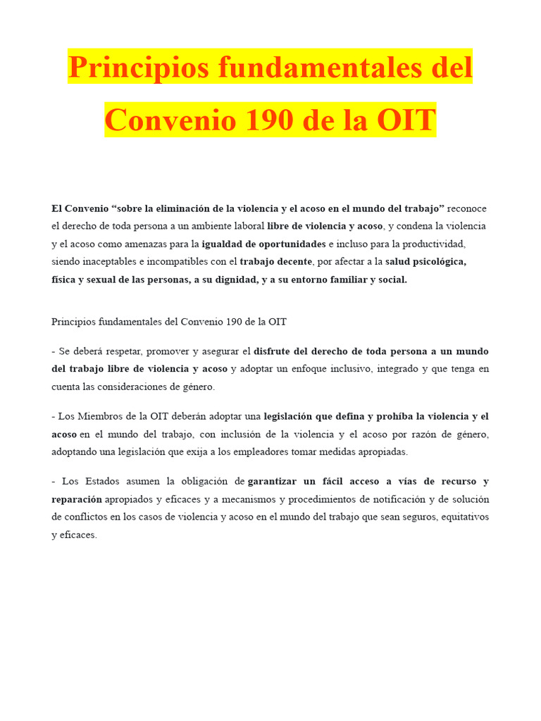 190 (1) Convenio Oit | PDF