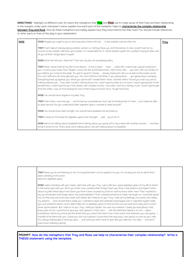 Aryan Gujral - Troy & Rose - Complex Relationshipo | PDF