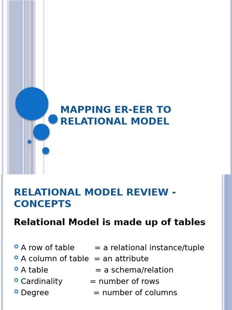 From EER To Relational Model | PDF | Relational Model | Software Design