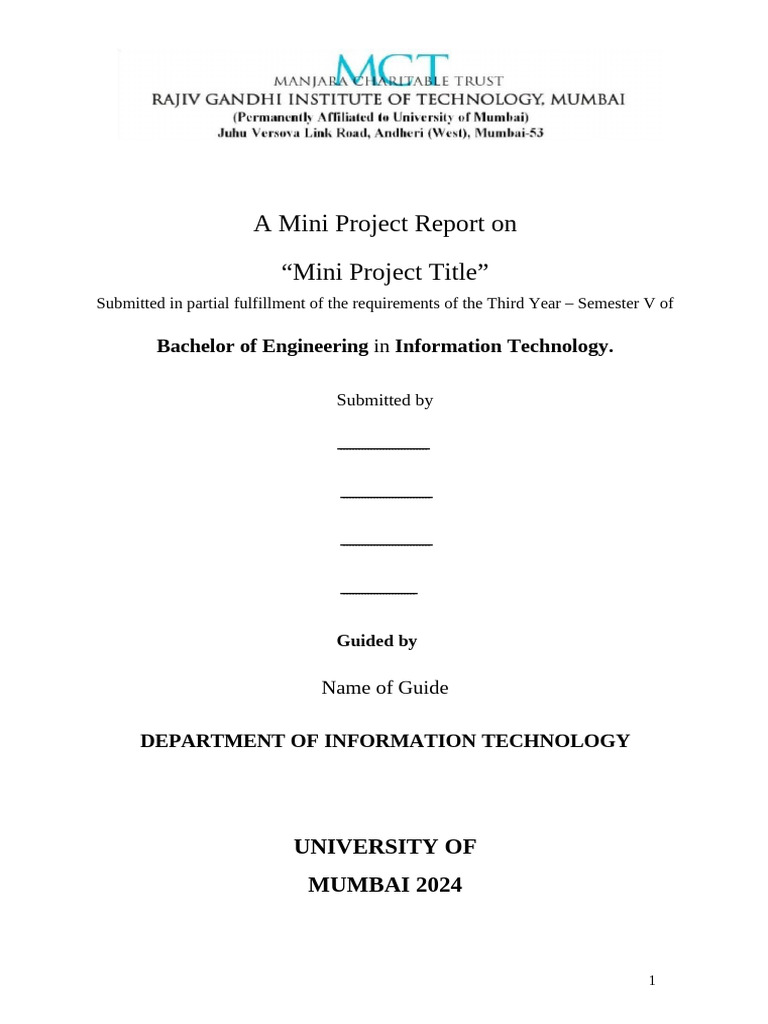 TE Mini Project - Report Format-Sem 5 | PDF | Personalized Medicine | Machine Learning