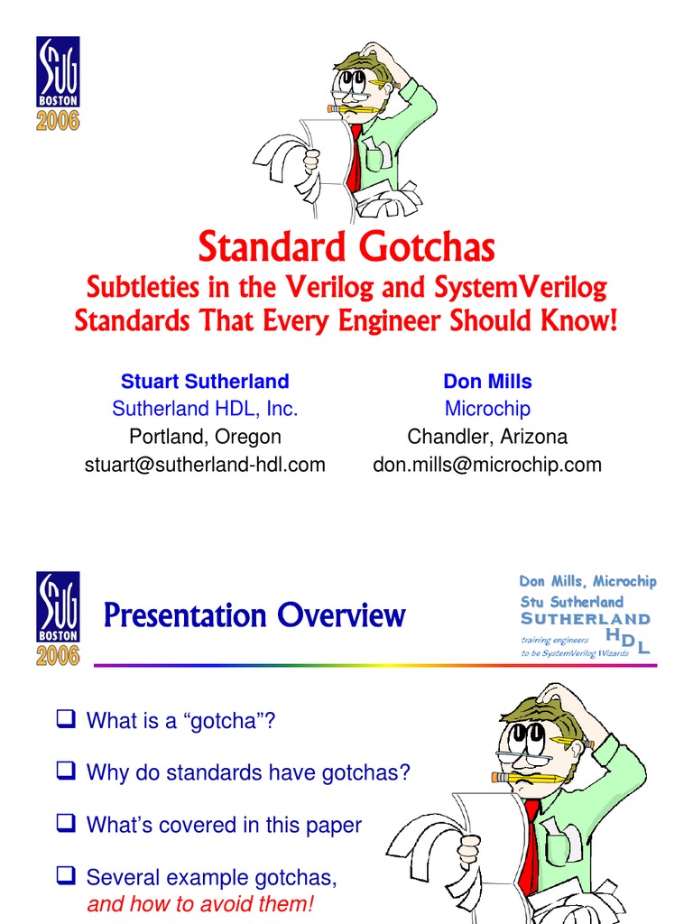 2006 Snug Boston Standard Gotchas Presentation Pdf Electronic Engineering Computing 
