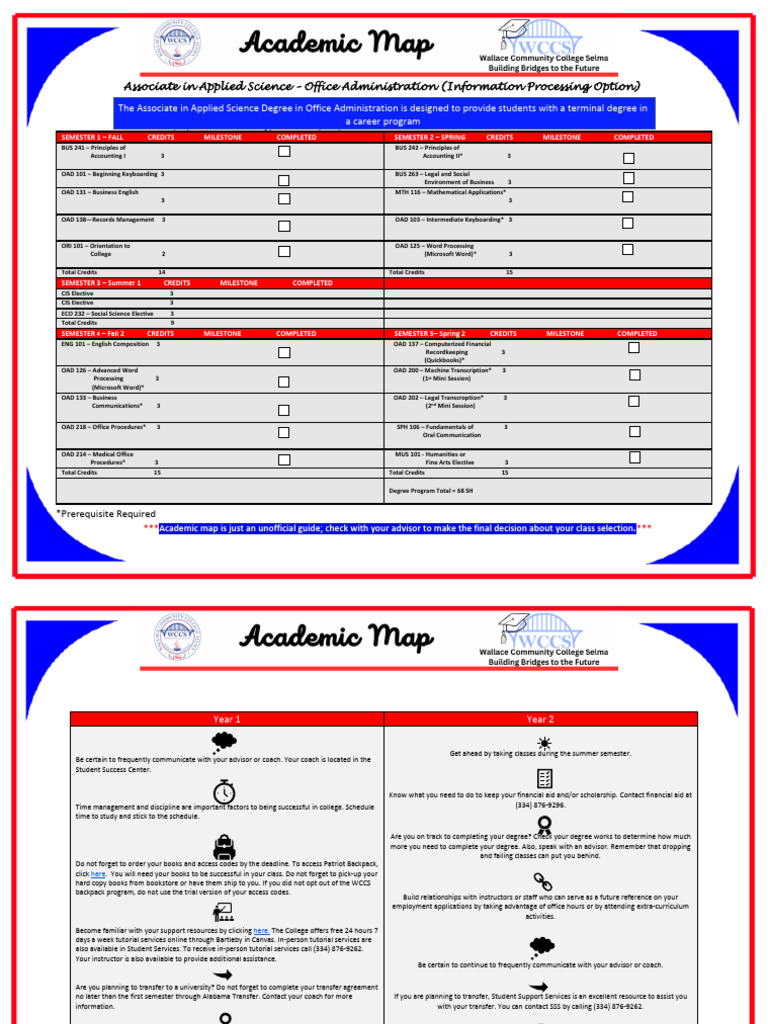 Academic Map Office Administration Information Processing | PDF