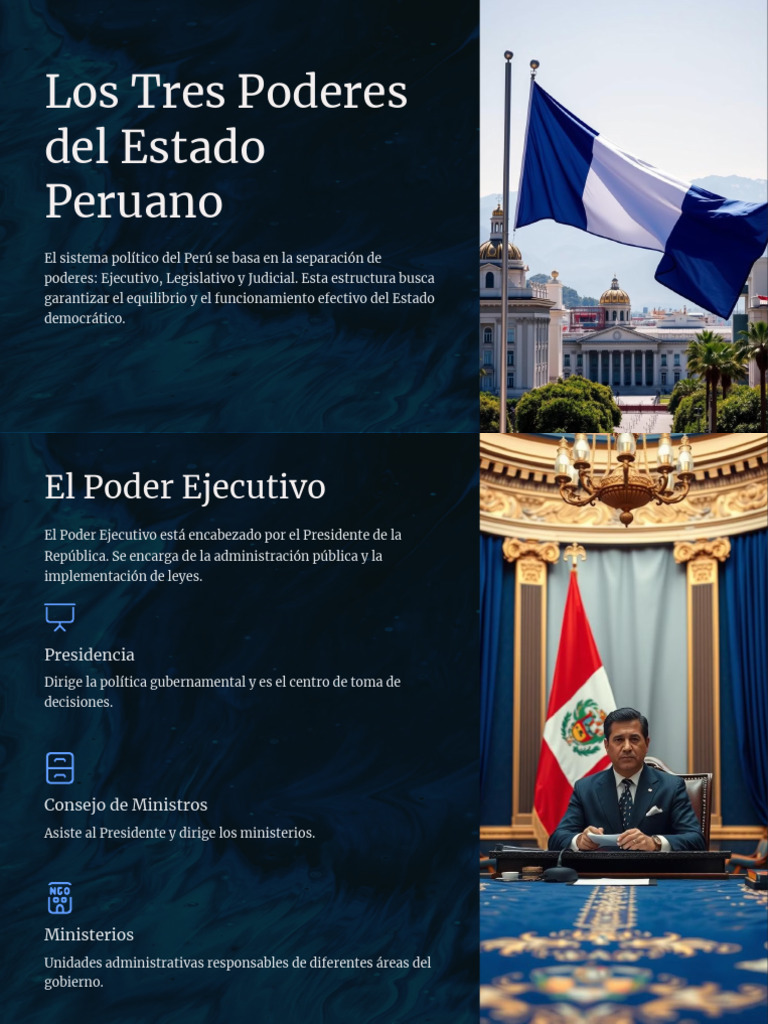 Los Tres Poderes Del Estado Peruano | PDF | Separación de poderes ...