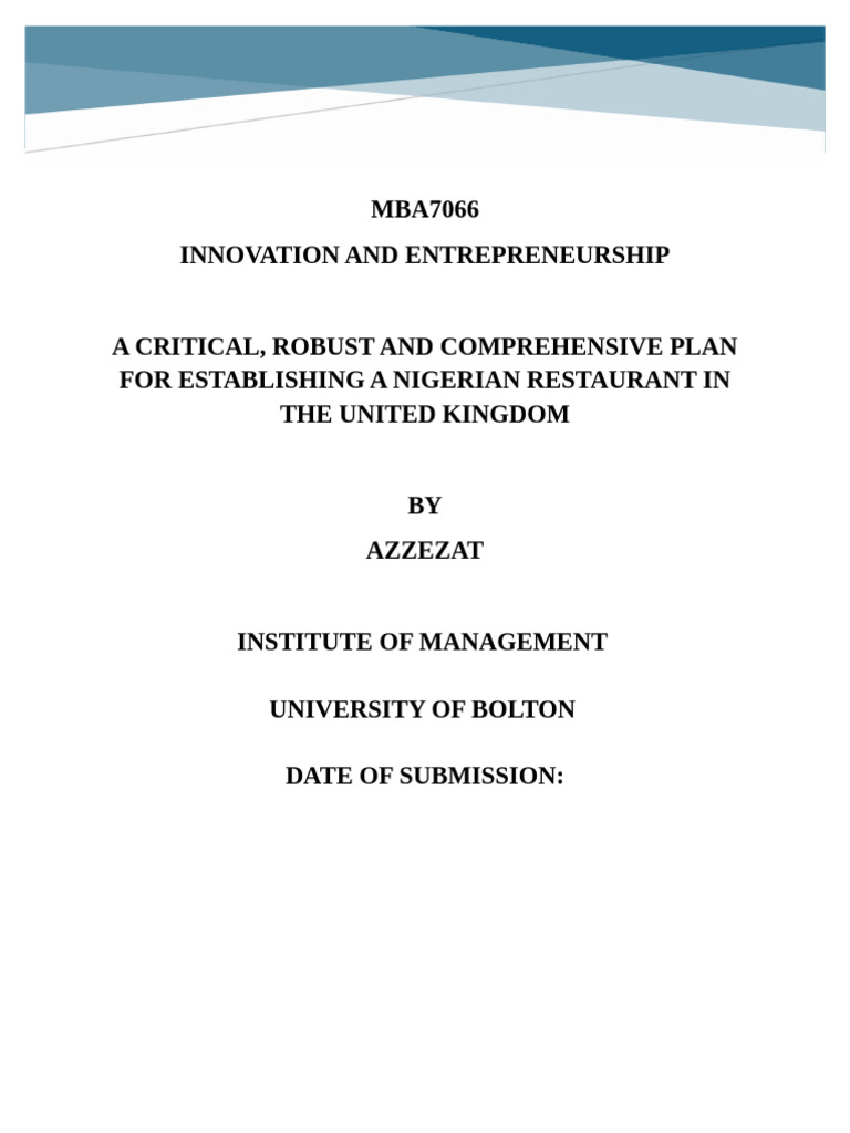 Innovation Assignment - Az | PDF | Entrepreneurship | Innovation