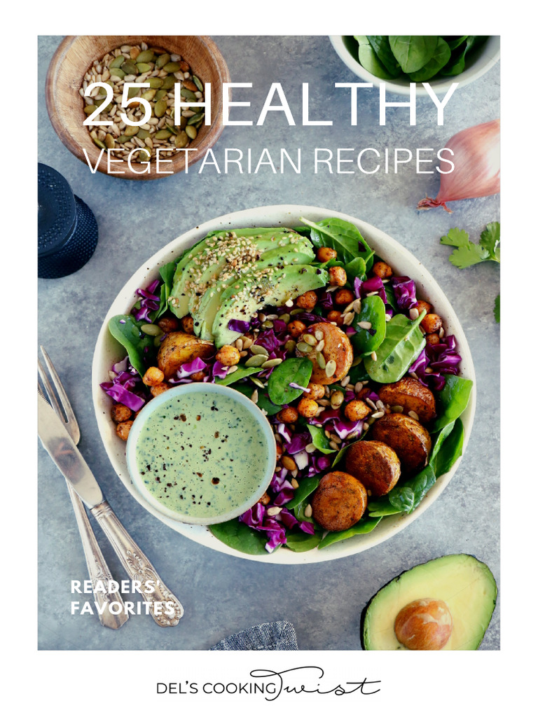 25 Healthy Vegetarian Recipes | PDF | Pancake | Teaspoon
