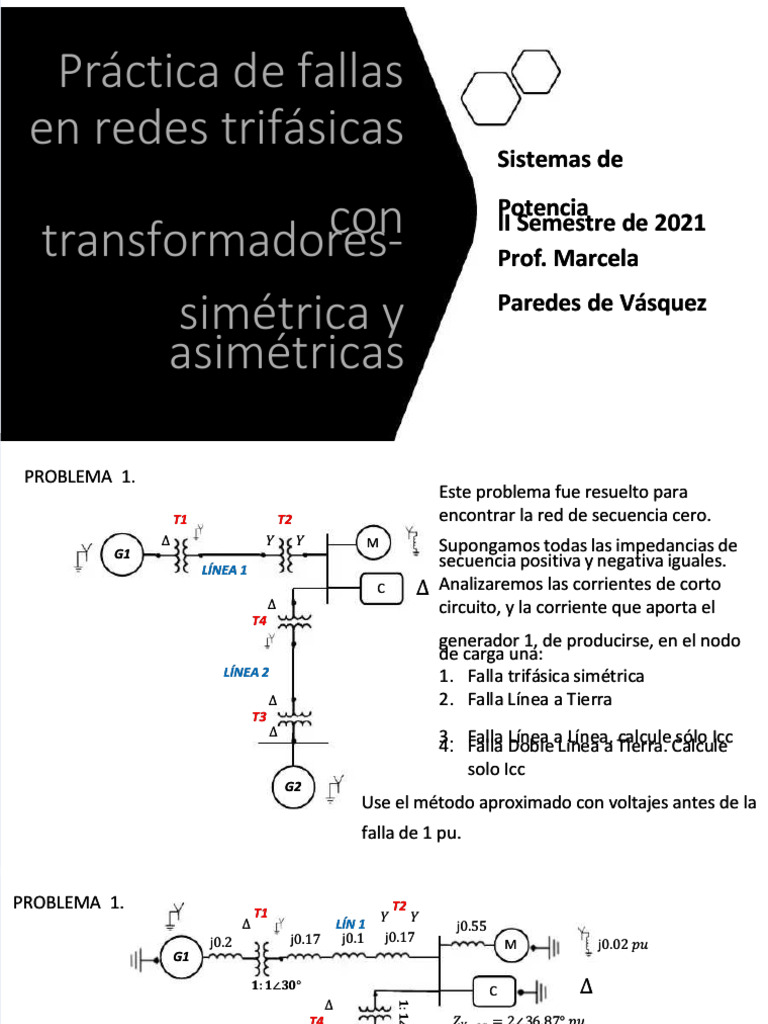 Fallas en Redes Trifásicas y Secuencias | PDF | Cantidades fisicas ...