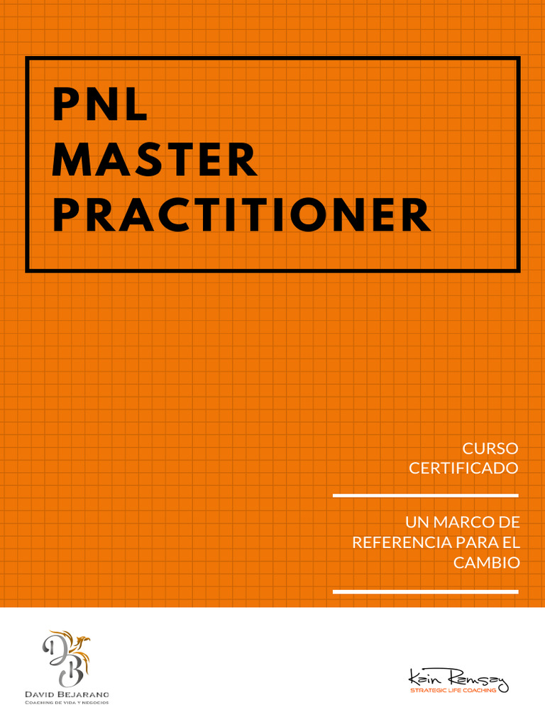 PNL Master Practitioner: Curso Certificado Un Marco de Referencia para ...