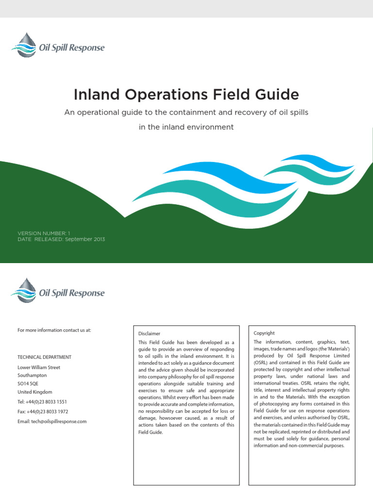 Inland Operations Field Guide | PDF | Personal Protective Equipment ...
