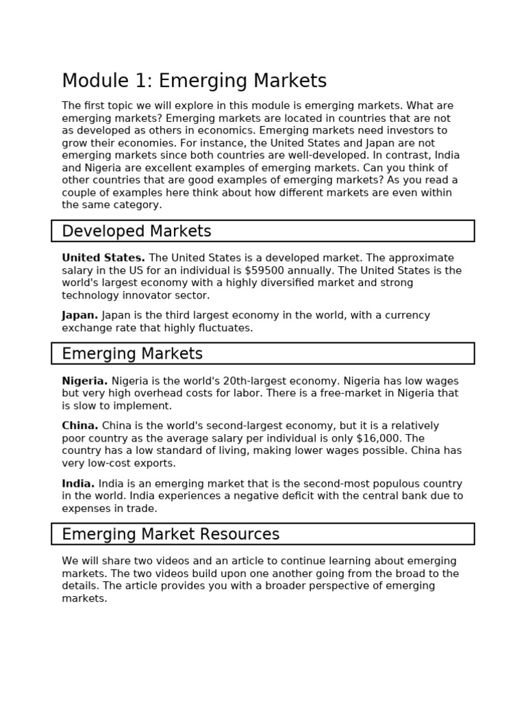 BUS6100 - Global Business - Module 1 | PDF | Innovation | Sustainability