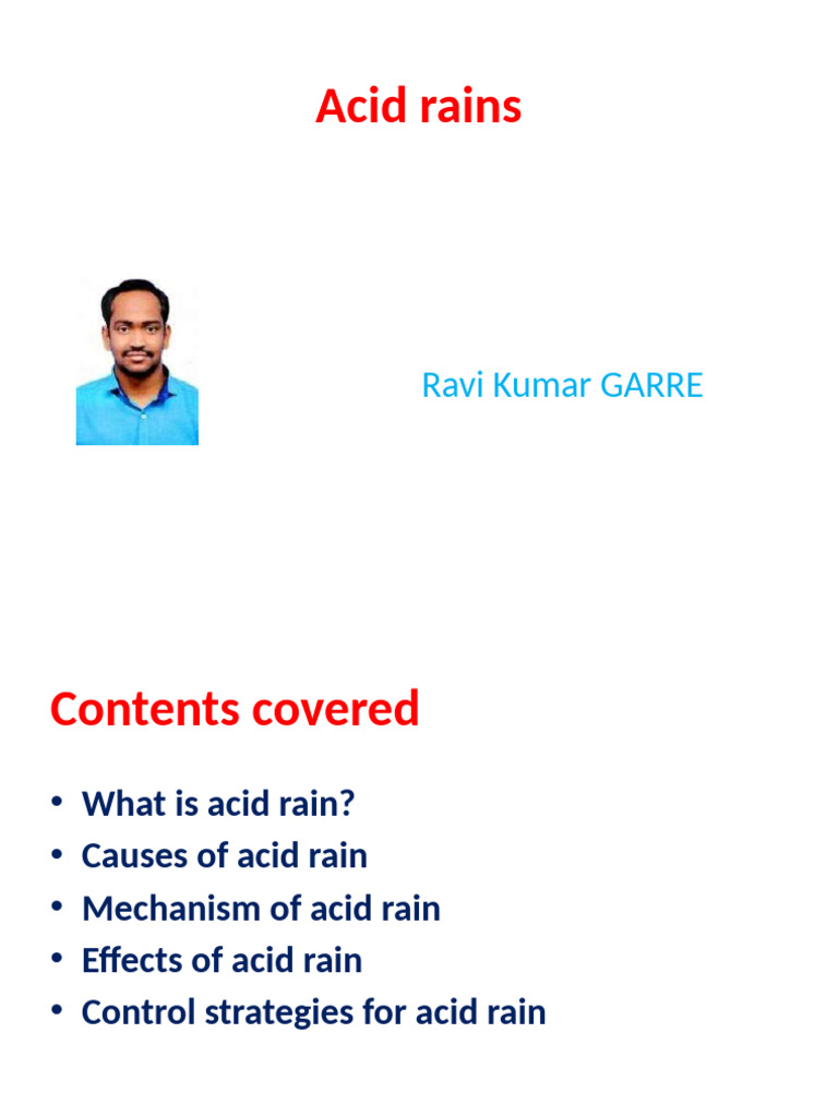 Acidrains 200428142035 | PDF | Soil | Rain