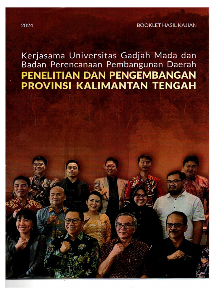 Booklet Hasil Kajian Kerjasama Ugm Dan Bappeda Litbang Kalteng | PDF