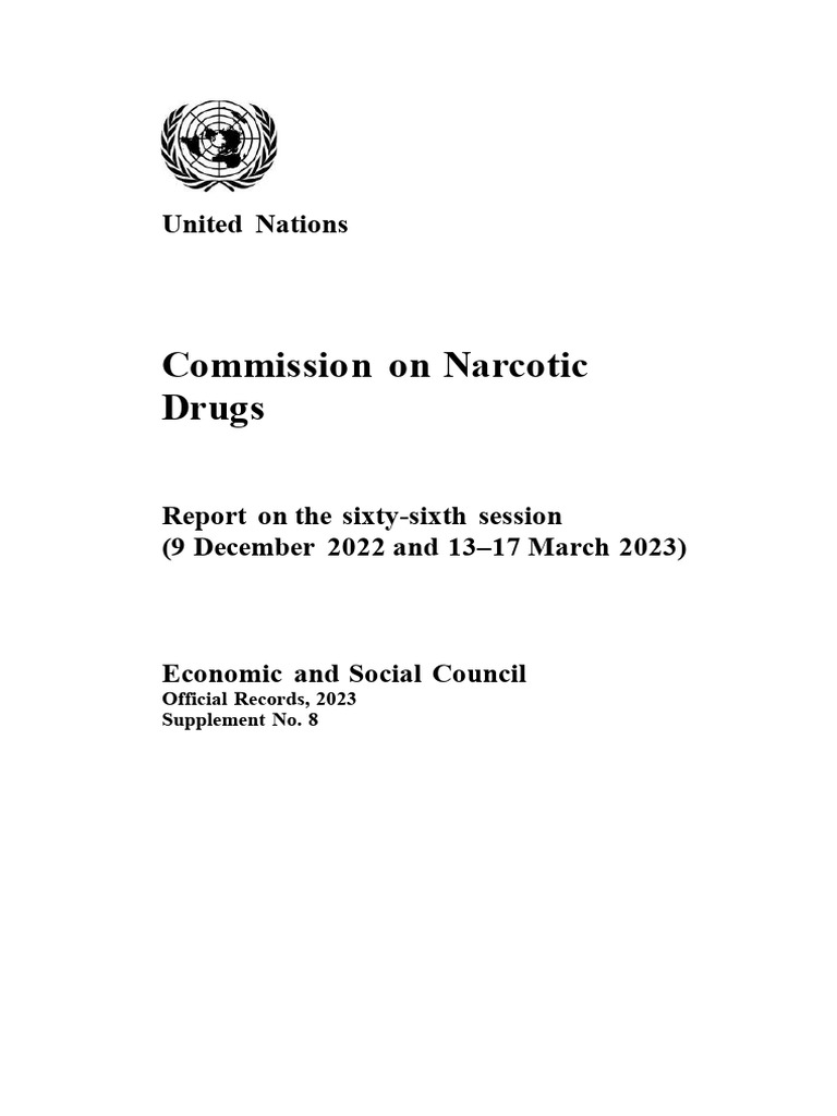 Commission On Narcotic Drugs: United Nations | PDF | Controlled ...