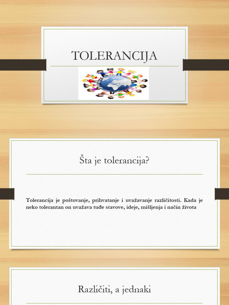 Tolerancija - Prezentacija - 230628 - 165408 | PDF