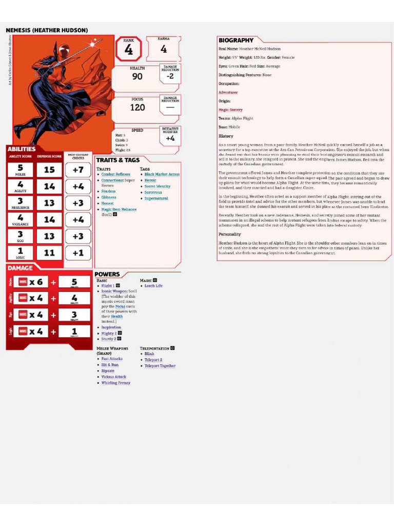 Nemesis Marvel Multiverse RPG | PDF