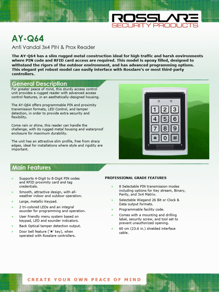 AY-Q64 Datasheet v2.0 - English - LTR | PDF | Radio Frequency ...
