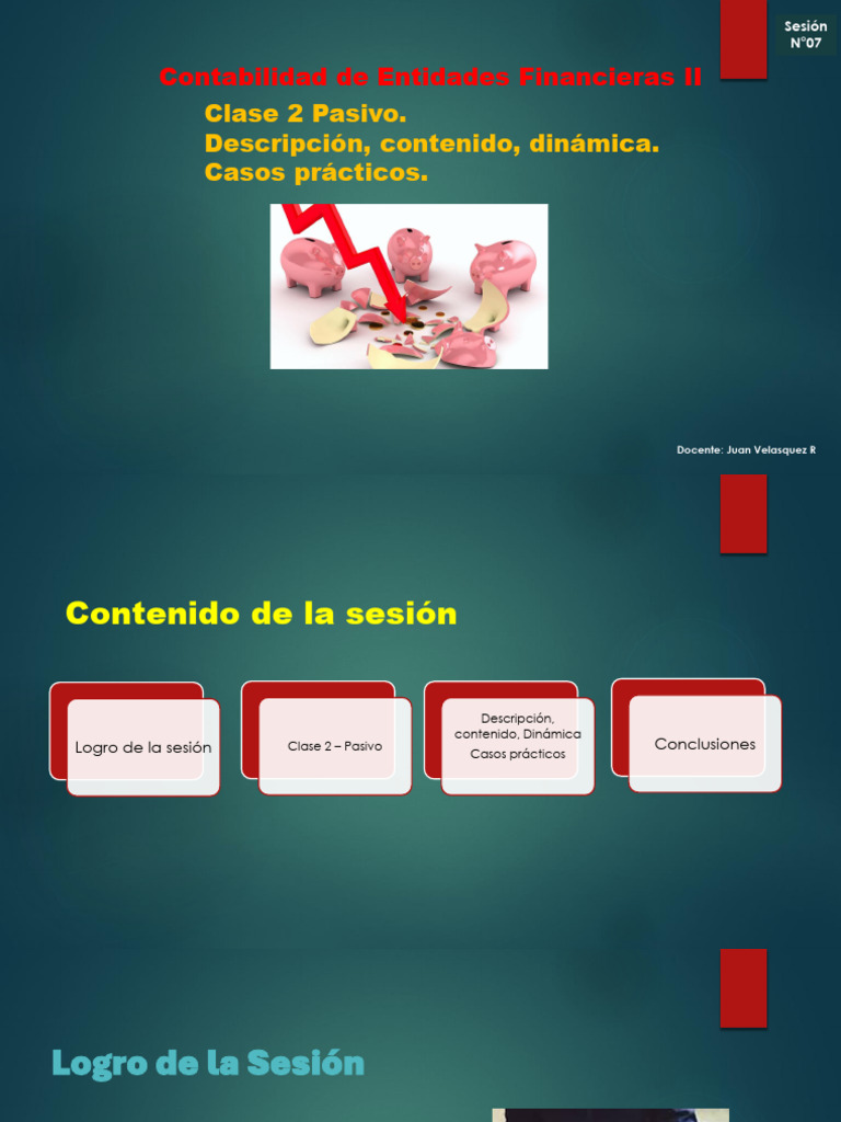 Sesiòn 07 CEF II - Clase #02 Pasivo | PDF | Bancos | Dinero