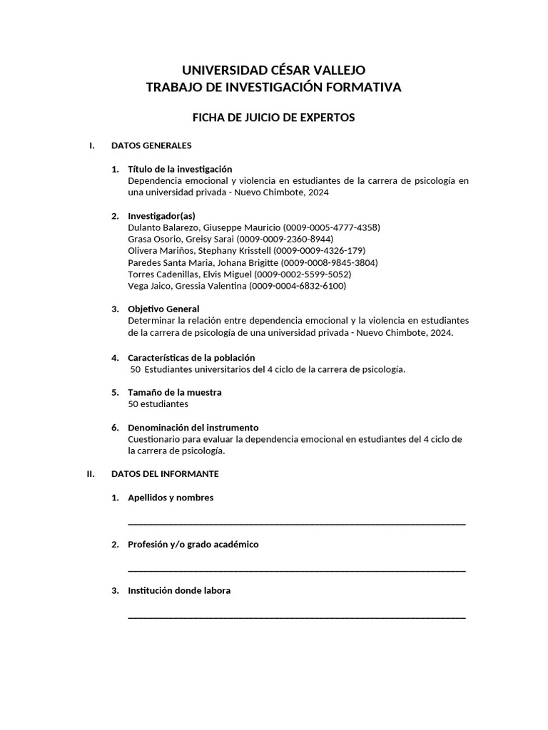 Ficha de Juicio de Expertos-1 | PDF