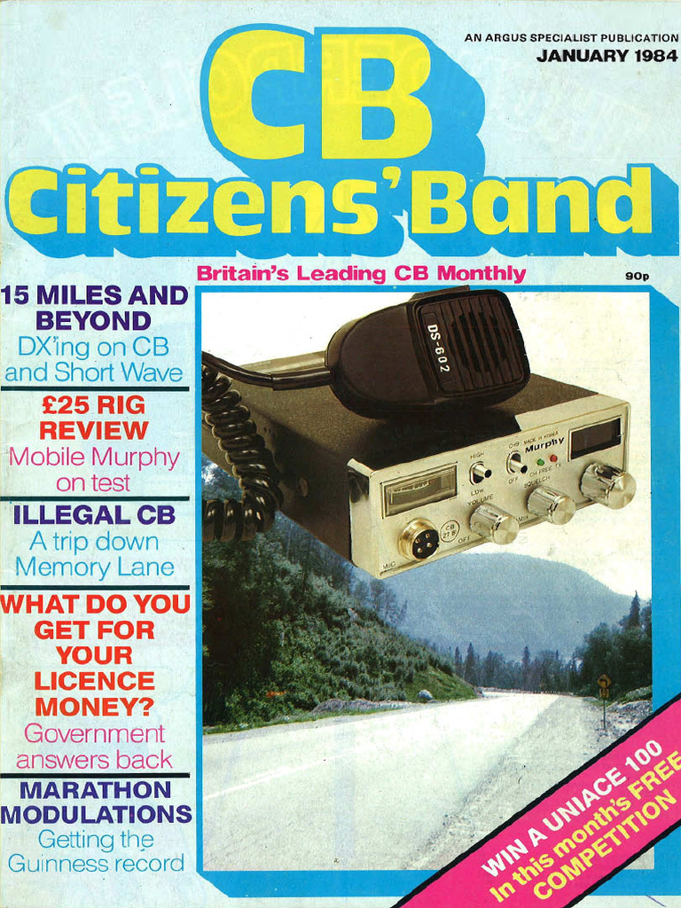 CB Citizens Band 01-1984 | PDF | Antenna (Radio) | Telecommunications