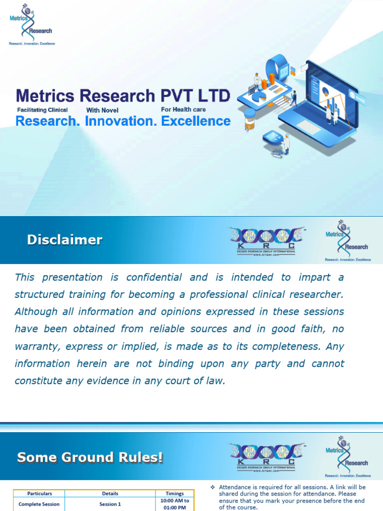 Introduction to Course, Pharmaceutical Industry and Clinical Trials ...
