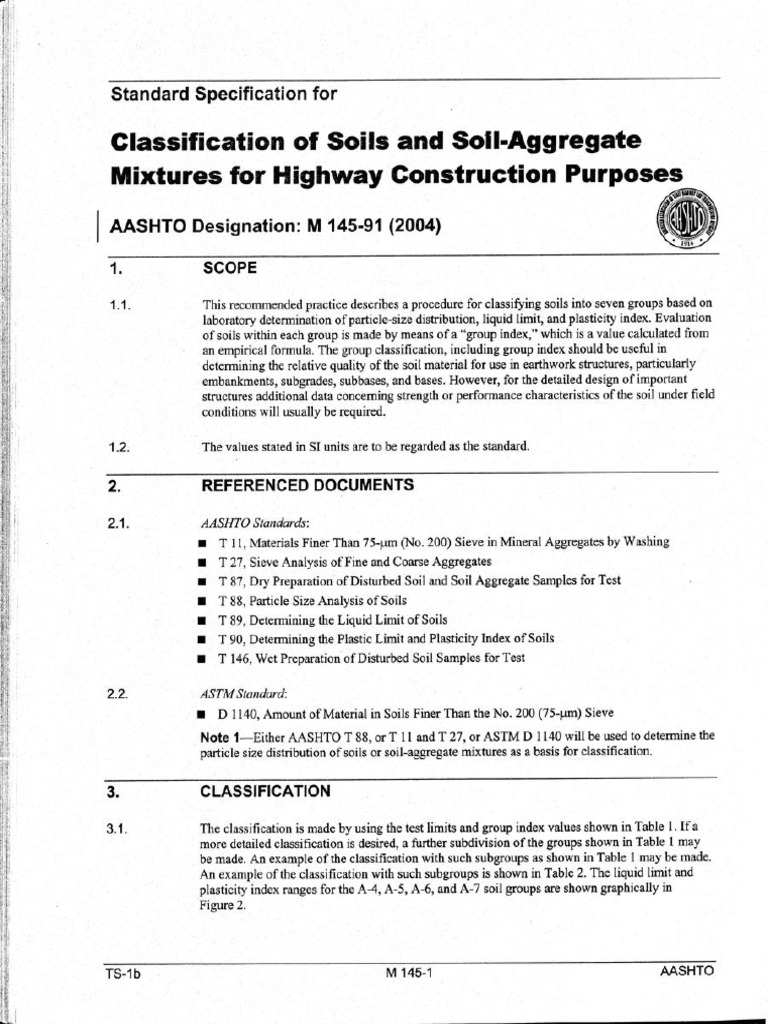 Aashto m145pdf PDF Free | PDF