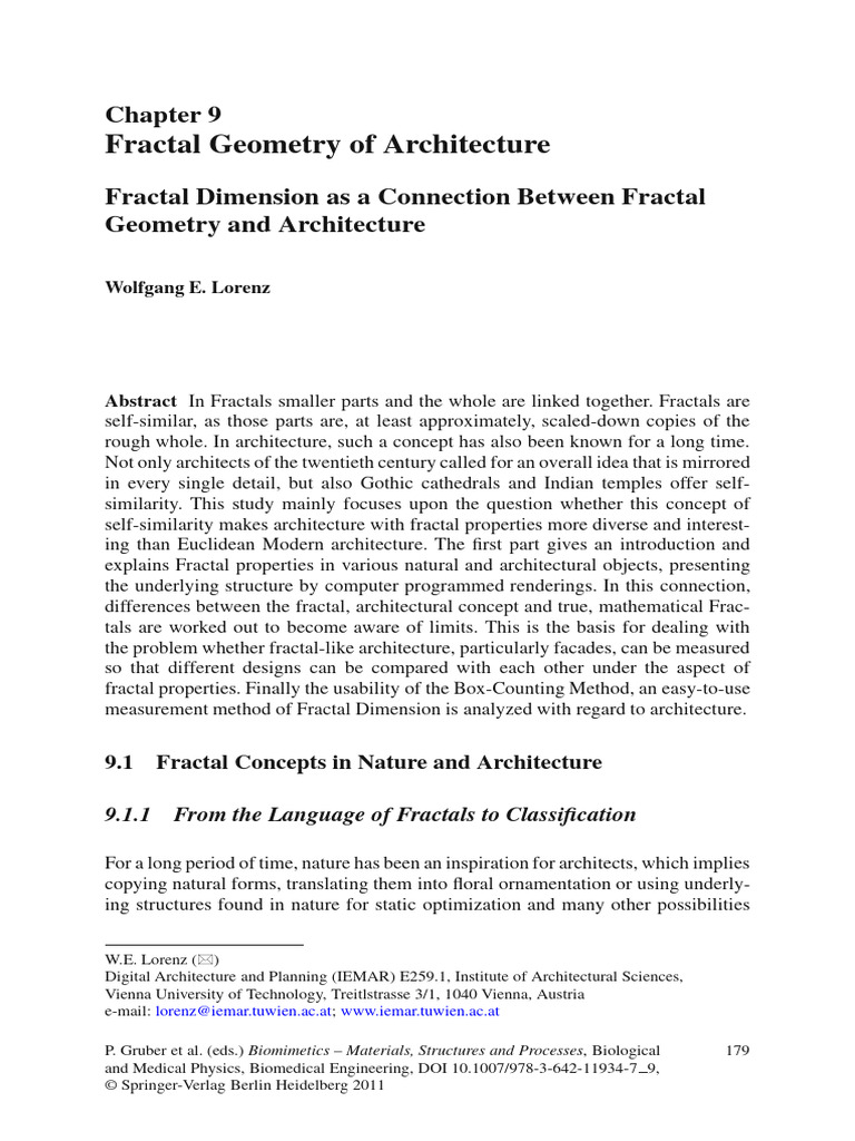 Fractal Dimension As A Connection Between Fractal Geometry and ...