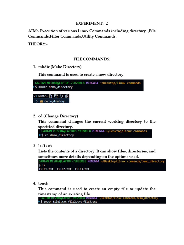os exp2 | PDF | Computer File | Computer Engineering