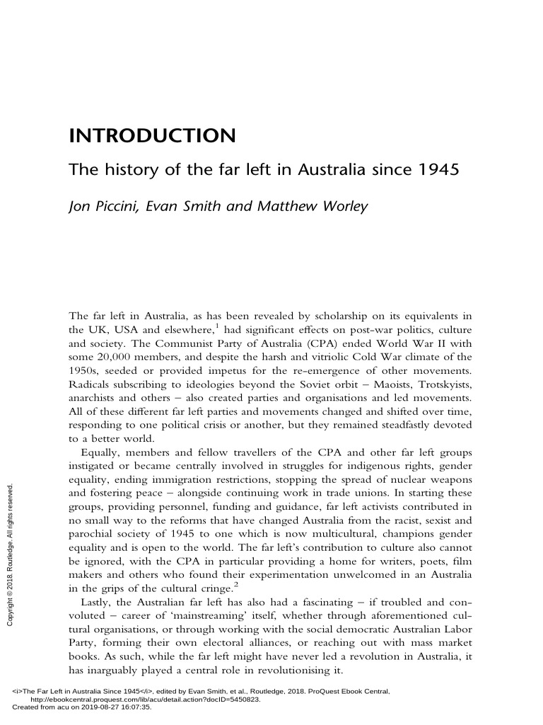 Introduction The History of The Far Left | PDF | Left Wing Politics ...