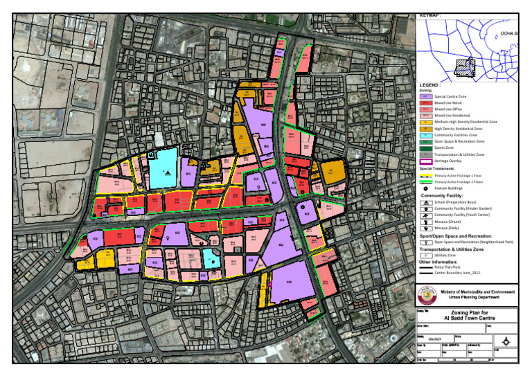 Qatar Urban Zoning and Planning Guide | PDF | Planning | Zoning