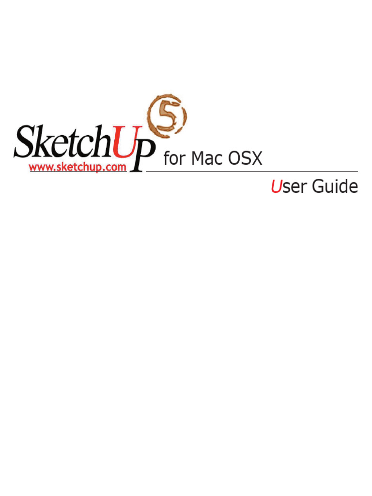 SketchUp v5 Users Guide For Mac OSX | PDF | Mac Os | Shape