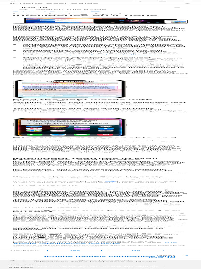 Introducing Apple Intelligence On Iphone - Apple Support | PDF | Ios | Siri