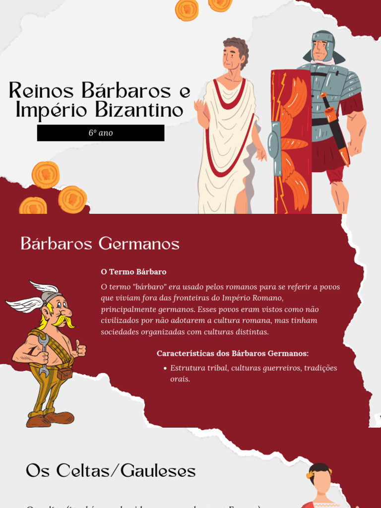 Reinos Bárbaros e Império Bizantino | PDF | Império Bizantino | Carlos ...