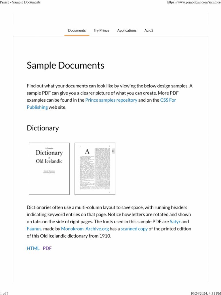 Sample documents pdf page | PDF
