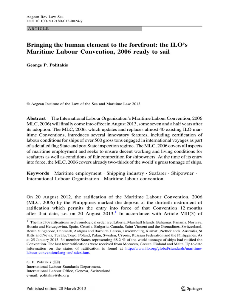 Politakis, George - Bringing The Human Element To The Forefront - The ...