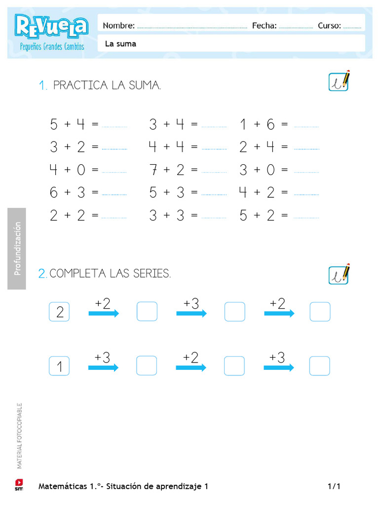 Práctica de Sumas para Niños | PDF
