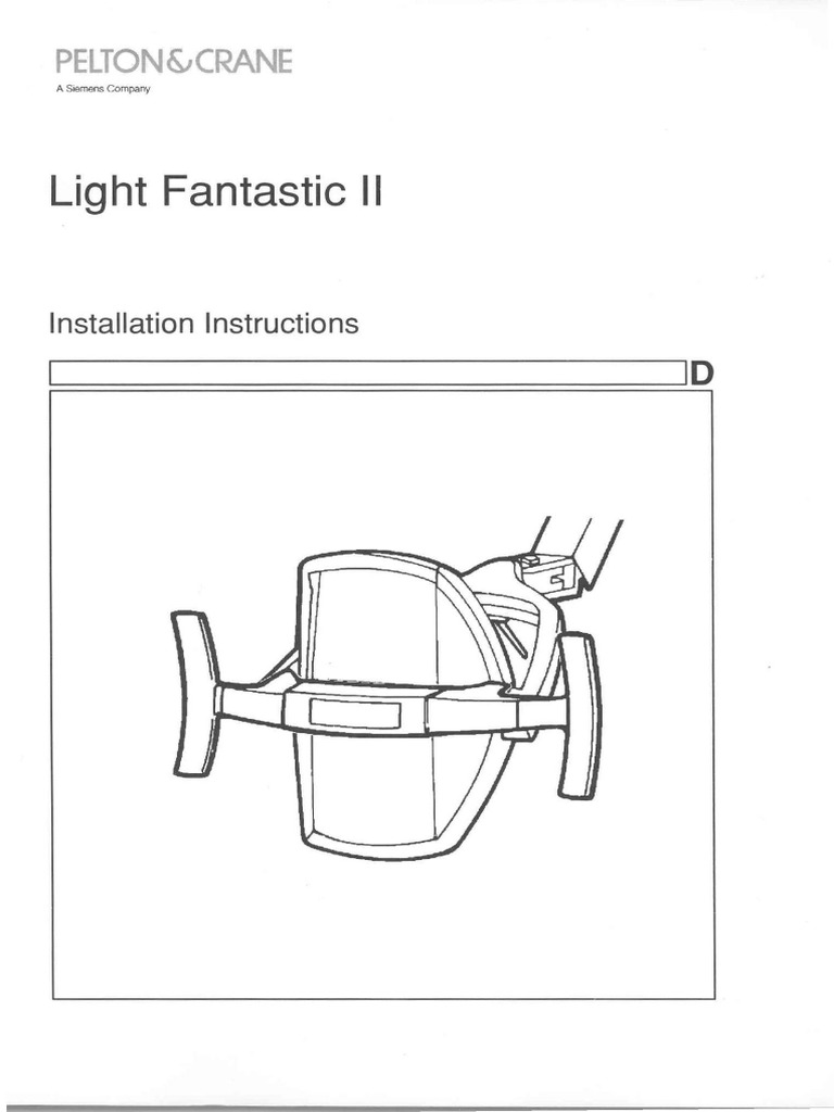 Pelton Crane Light Fantastic II LFII Dental Light Installation Manual ...