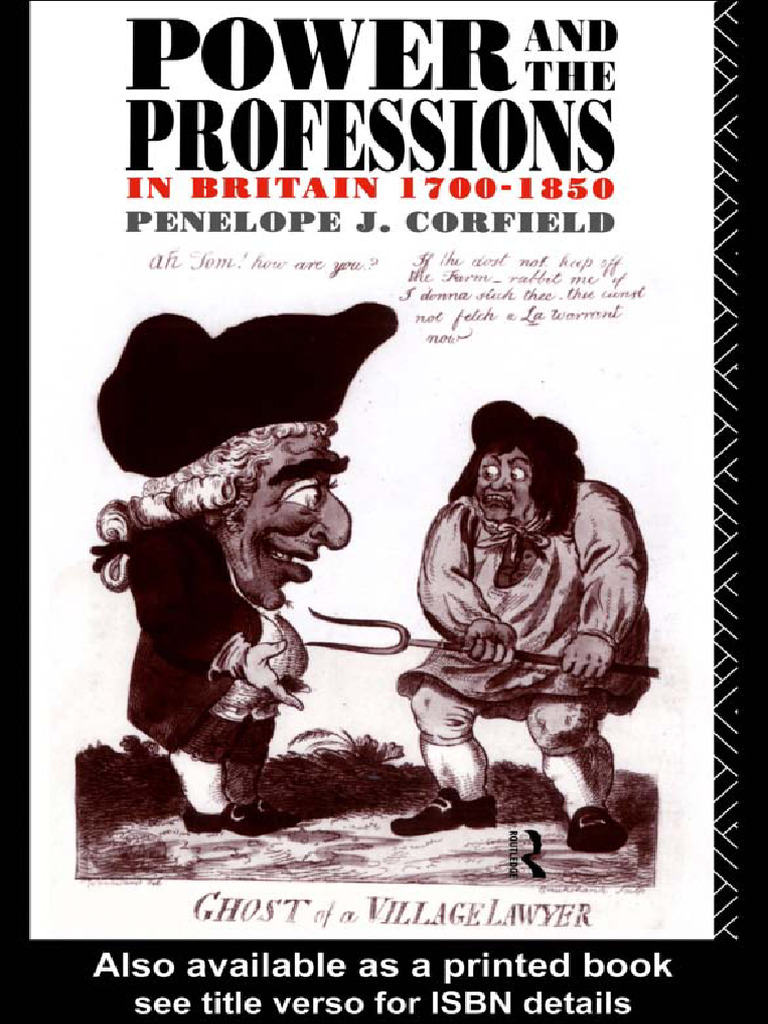 Power and Professions in Britain, 1700-1850 (Penelo Corfield) (Z ...