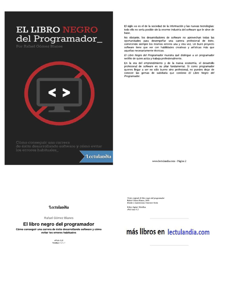 El Libro Negro Del Programador Rafael Gomez Blanes | PDF