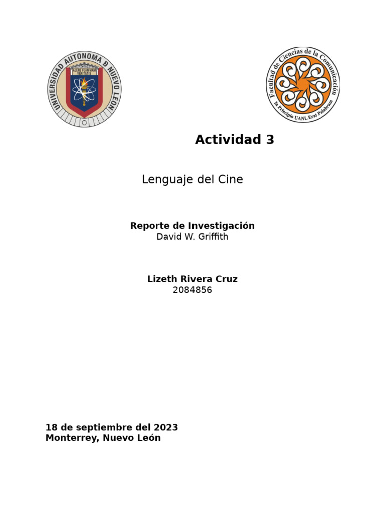 David Wark Griffith - Información | PDF | Historia