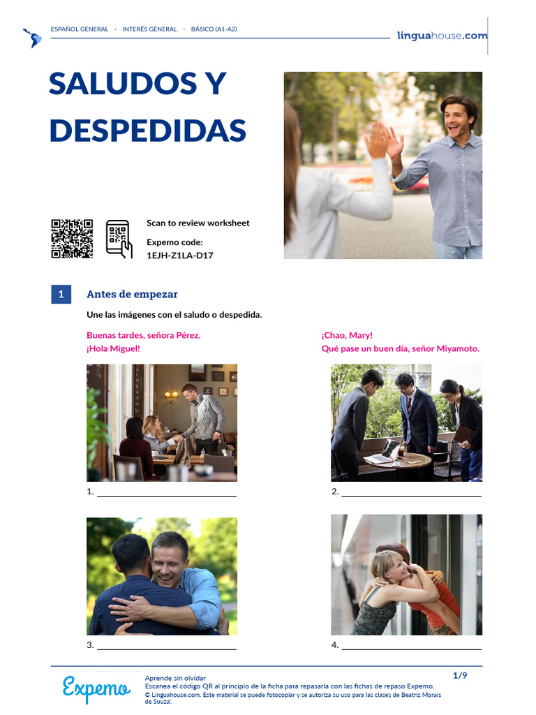 saludos-y-despedidas-centro_americano-spanish-teacher-A1-A2 | PDF