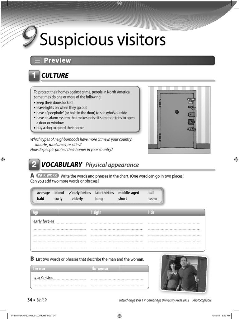 Interchange Video Resource Book Level 1 Worksheets Video Notes | PDF