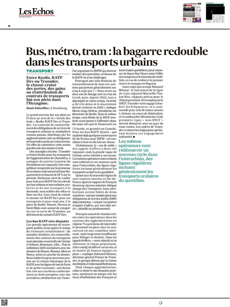 Concurrence accrue dans les transports urbains | PDF | Transport public ...