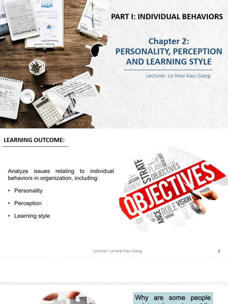 Chapter 2 - Personality - Perception and Learning Style | PDF | Extraversion And Introversion ...