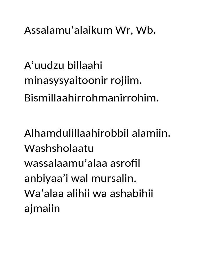 Doa Api Unggun | PDF | Kajian Bahasa Asing | Agama & Spiritualitas