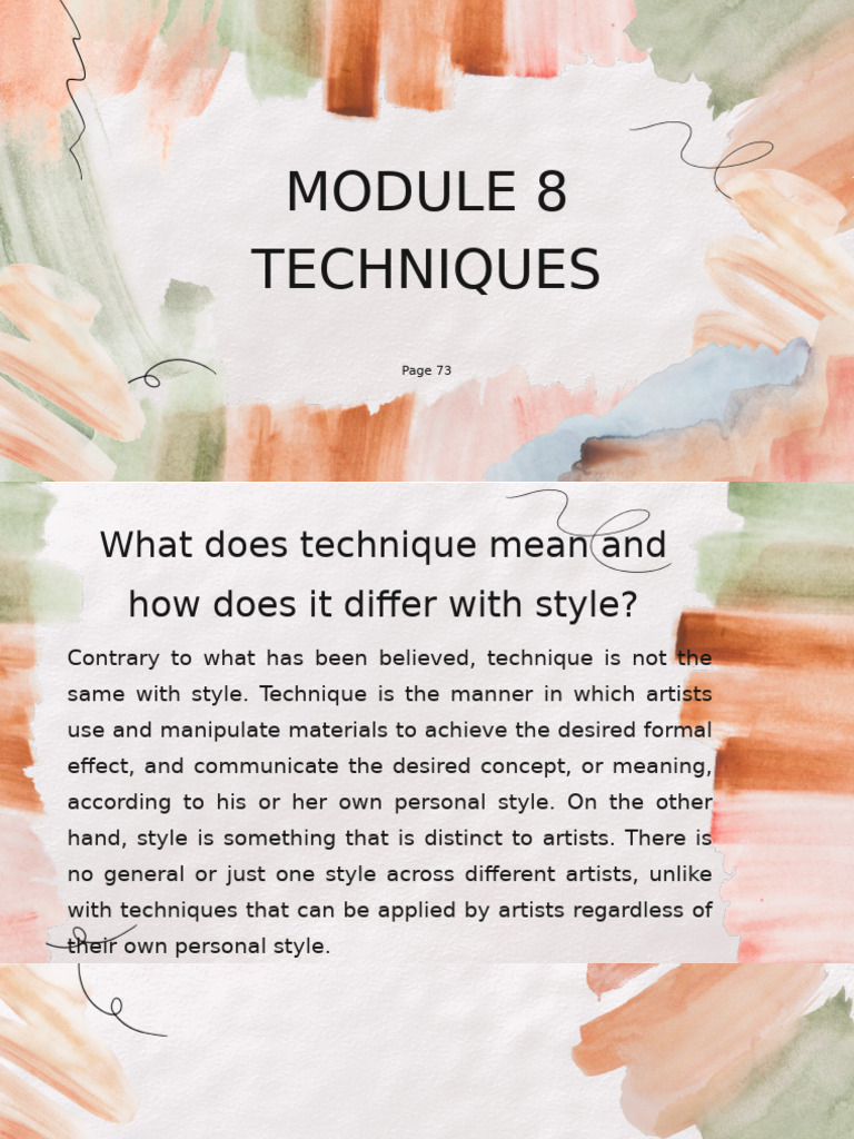 Contemporary Arts Ppt (1) | PDF | Drawing | Artistic Techniques