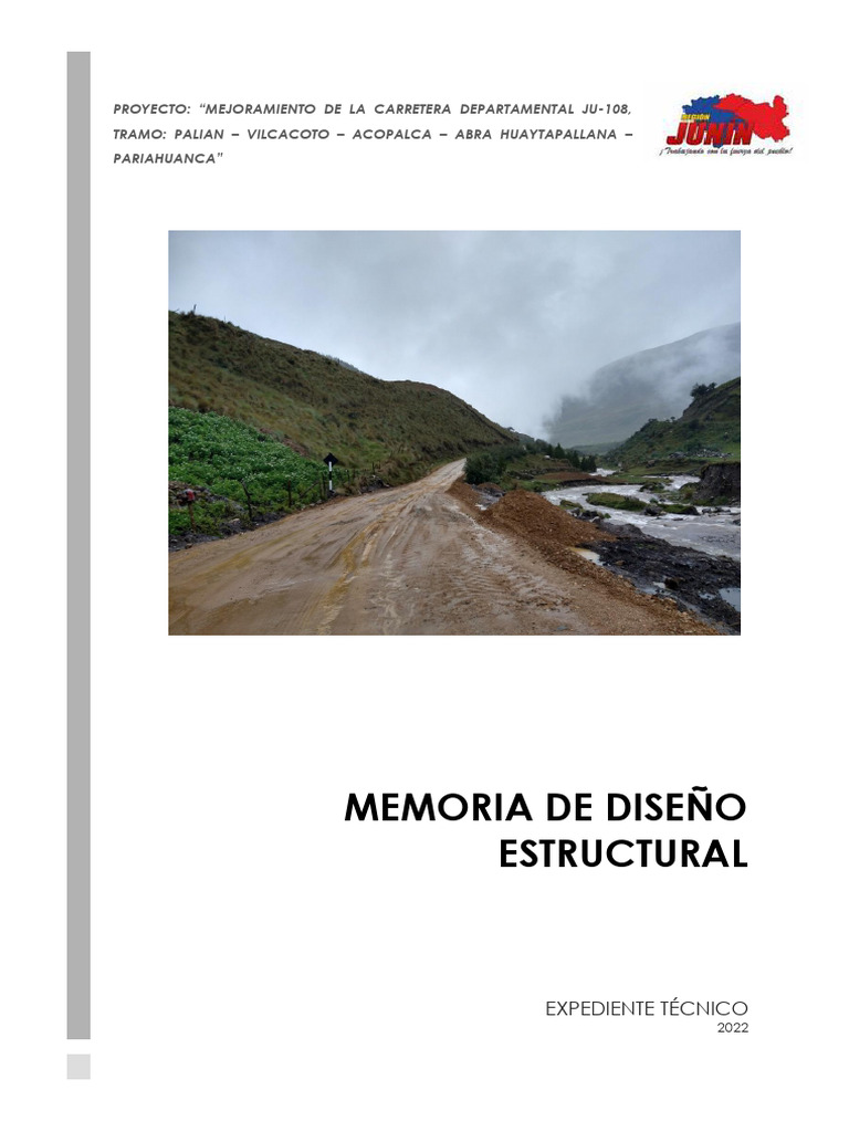MEMORIA DE DISEÑO ESTRUCTURAL | PDF | Puente | Hormigón