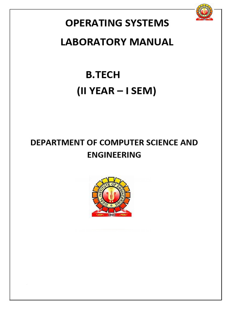 Operating Systems Lab - Cse - Ideal | PDF | Engineering | Scheduling (Computing)