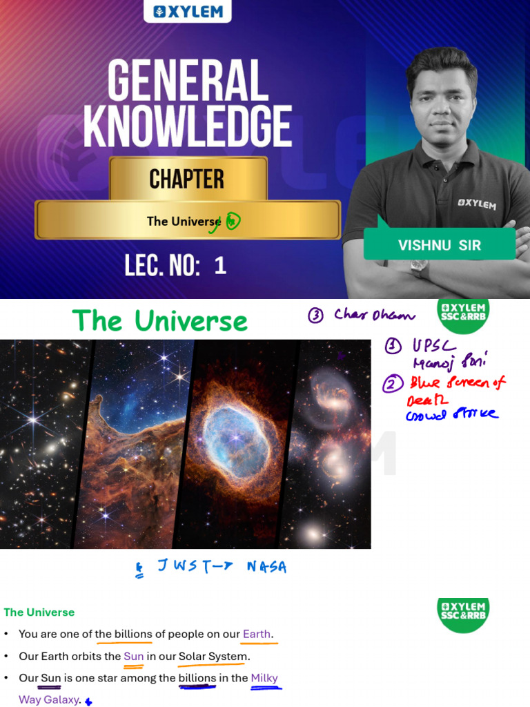 Universe and The Solar System 01 | PDF | Stars | Universe