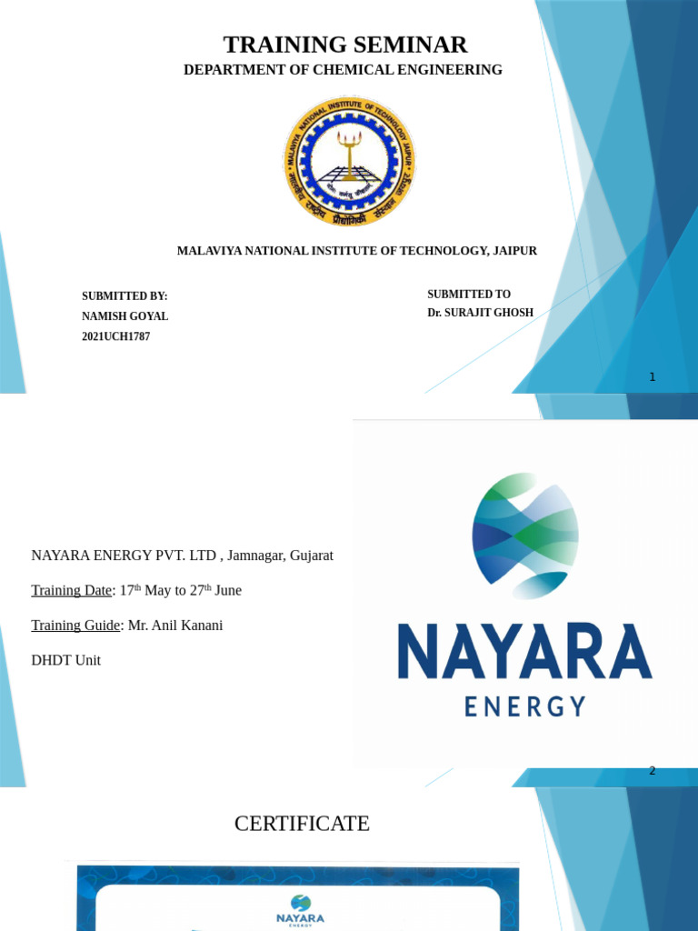 Training Seminar Ppt | PDF | Diesel Fuel | Oil Refinery