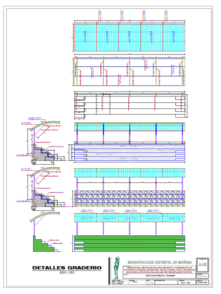 1. PLANO MOD.PARA LA EJECUCION GRADAS | PDF